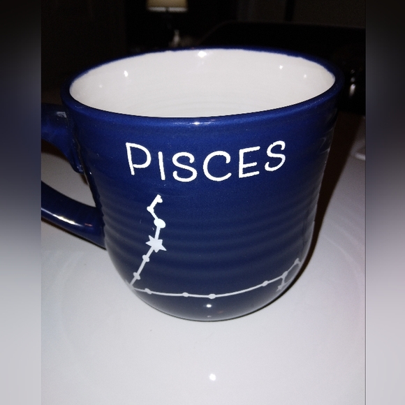 unknown | Kitchen | Pisces Mug Blue And White Good Size | Poshmark